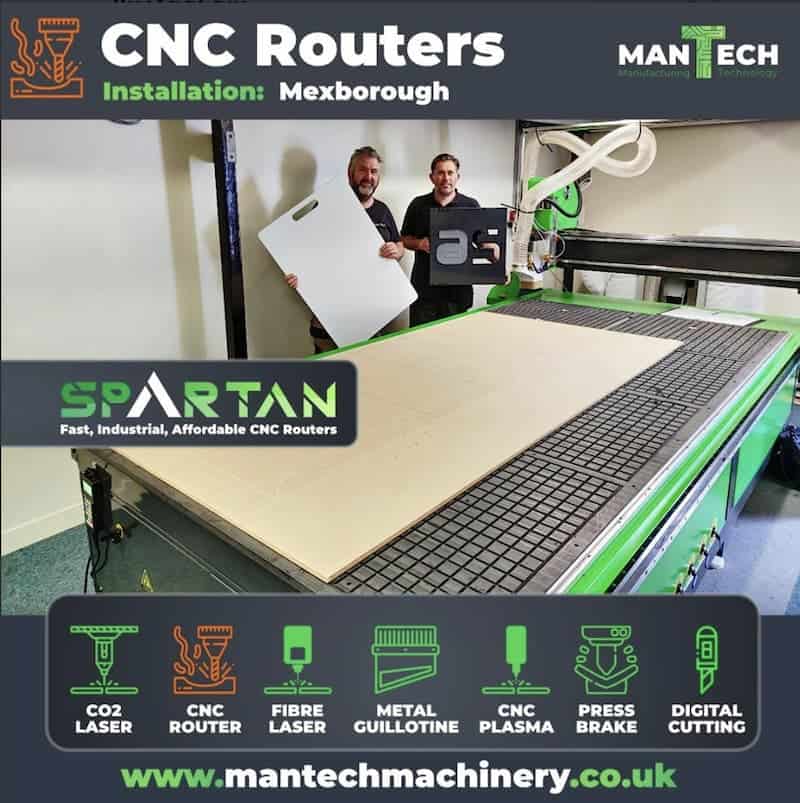 Powerful, Affordable CNC Routers – Mantech Machinery UK