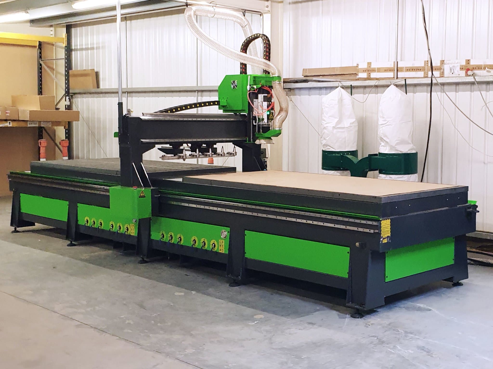 Twin Bed CNC Router Installation - Mantech Machinery