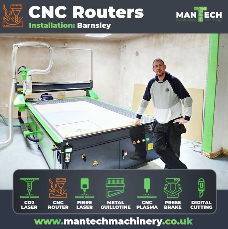CNC Router instruitur - Barnsley - Mantech Machinery UK
