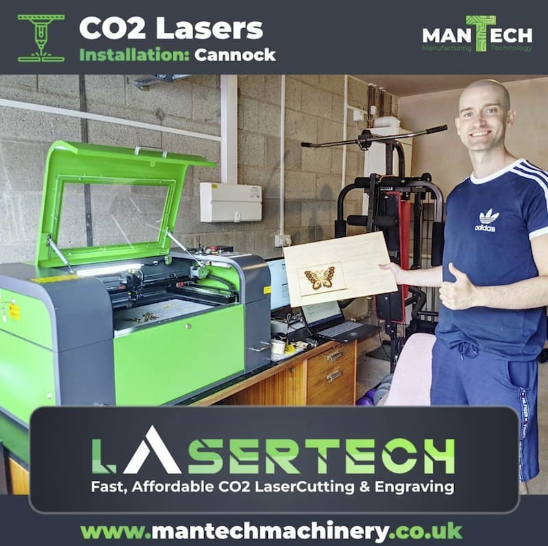 Desktop Laser Cutter - Home Based Business - Mantech Machinery UK