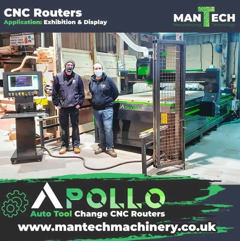 Exhibition and Display Firm – Apollo CNC Router – Mantech Machinery UK