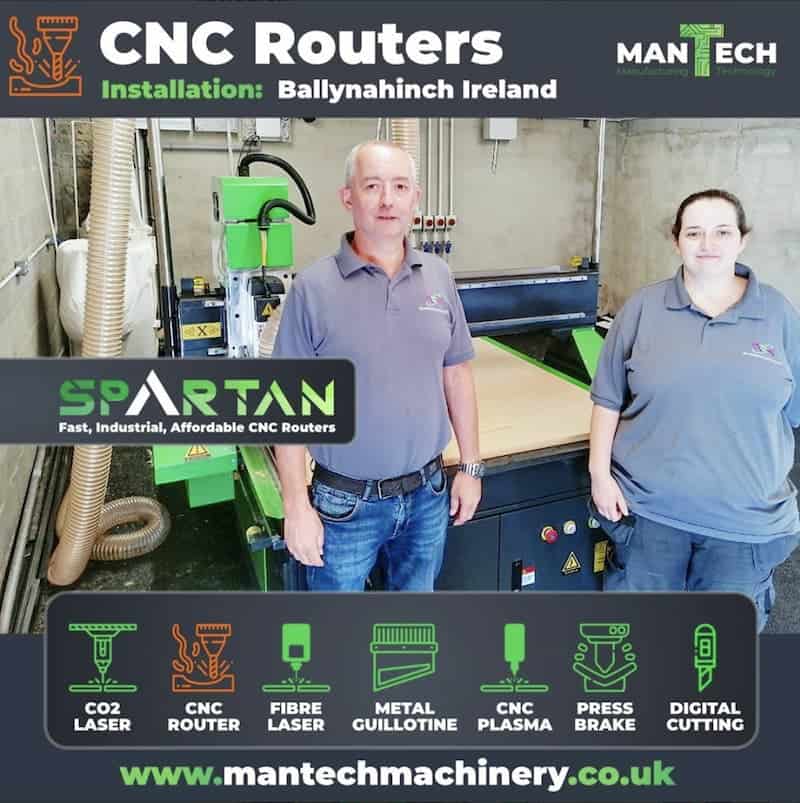 Spartan CNC Router – Ballynahinch – Mantech Machinery UK