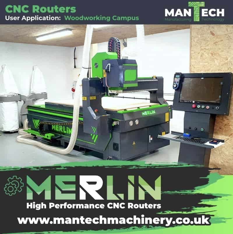 Merlin CNC Router – Rycote Wood Furniture Centre – Mantech Machinery UK